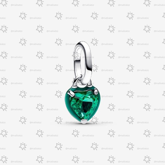 Pandora | Jewelry | Pandora Green Chakra Heart Mini Dangle Charm | Poshmark
